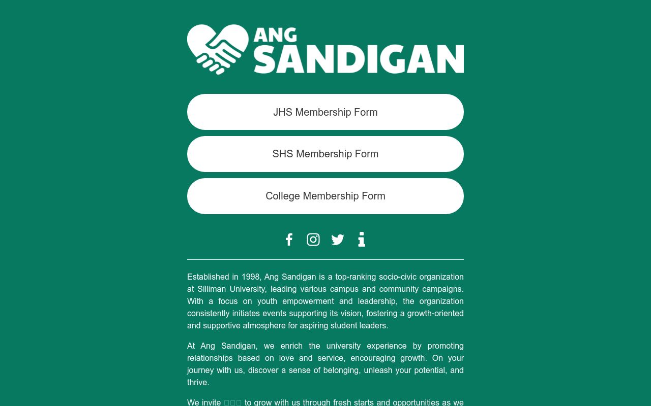 Ang Sandigan Directory